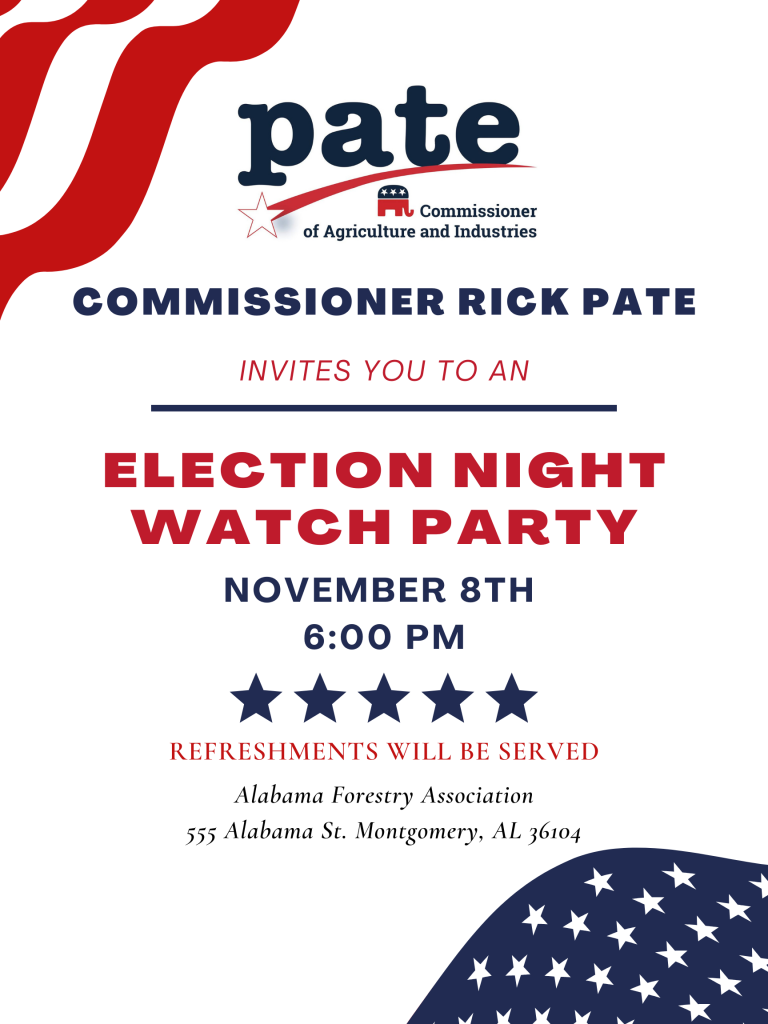 Commissioner Rick Pate Election Watch Party - Alabama Republican Party